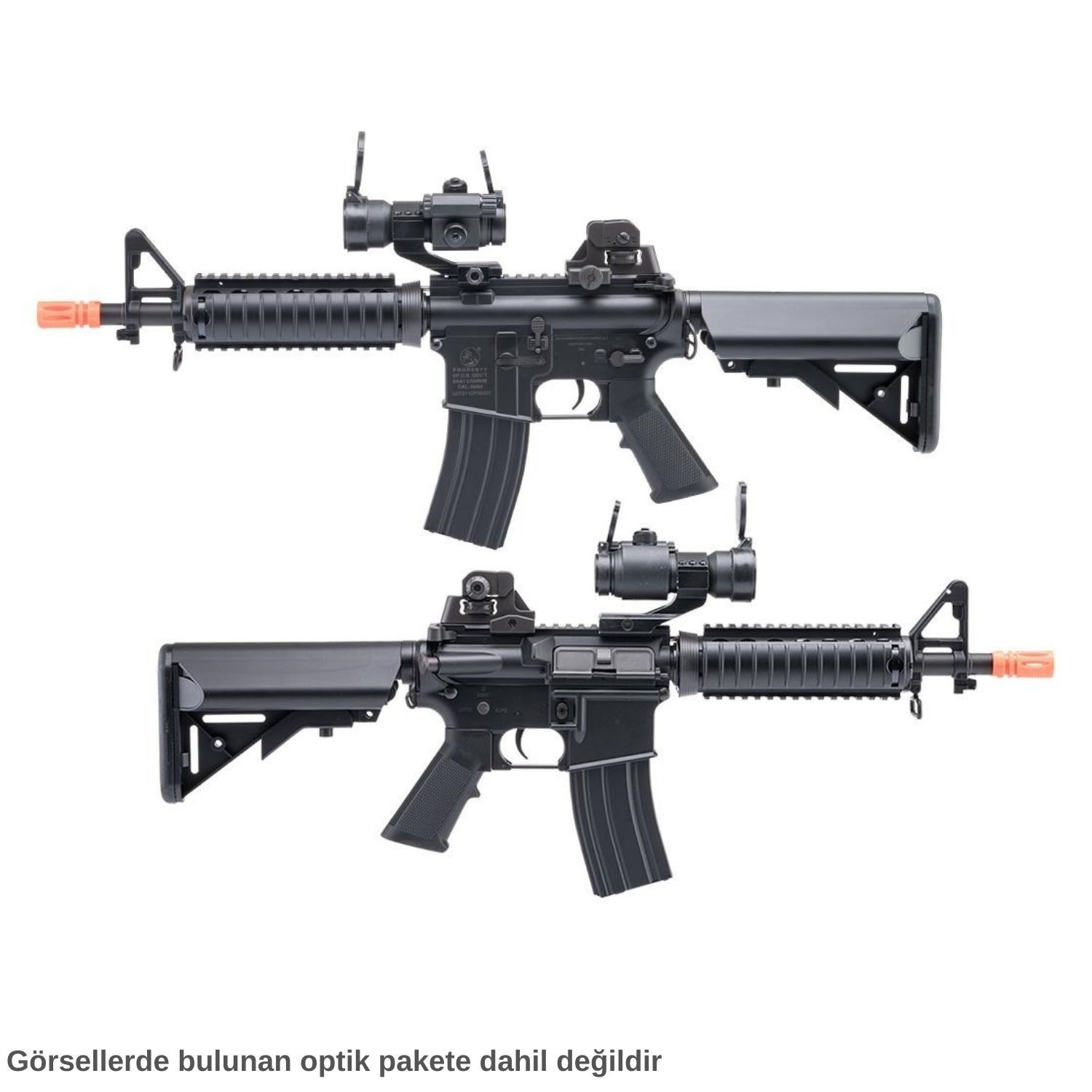 Cybergun Colt Lisanslı M4 CQB-R SOPMOD SIYAH LiPo Ready Metal Gearbox Airsoft Tüfek CYMA OEM ...