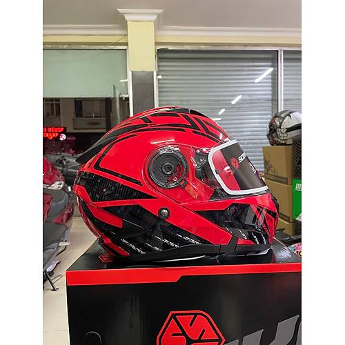 SCOYCO FF868 ÇENE AÇILIR KASK azrael « EMEK MOTOSİKLET İSTANBUL