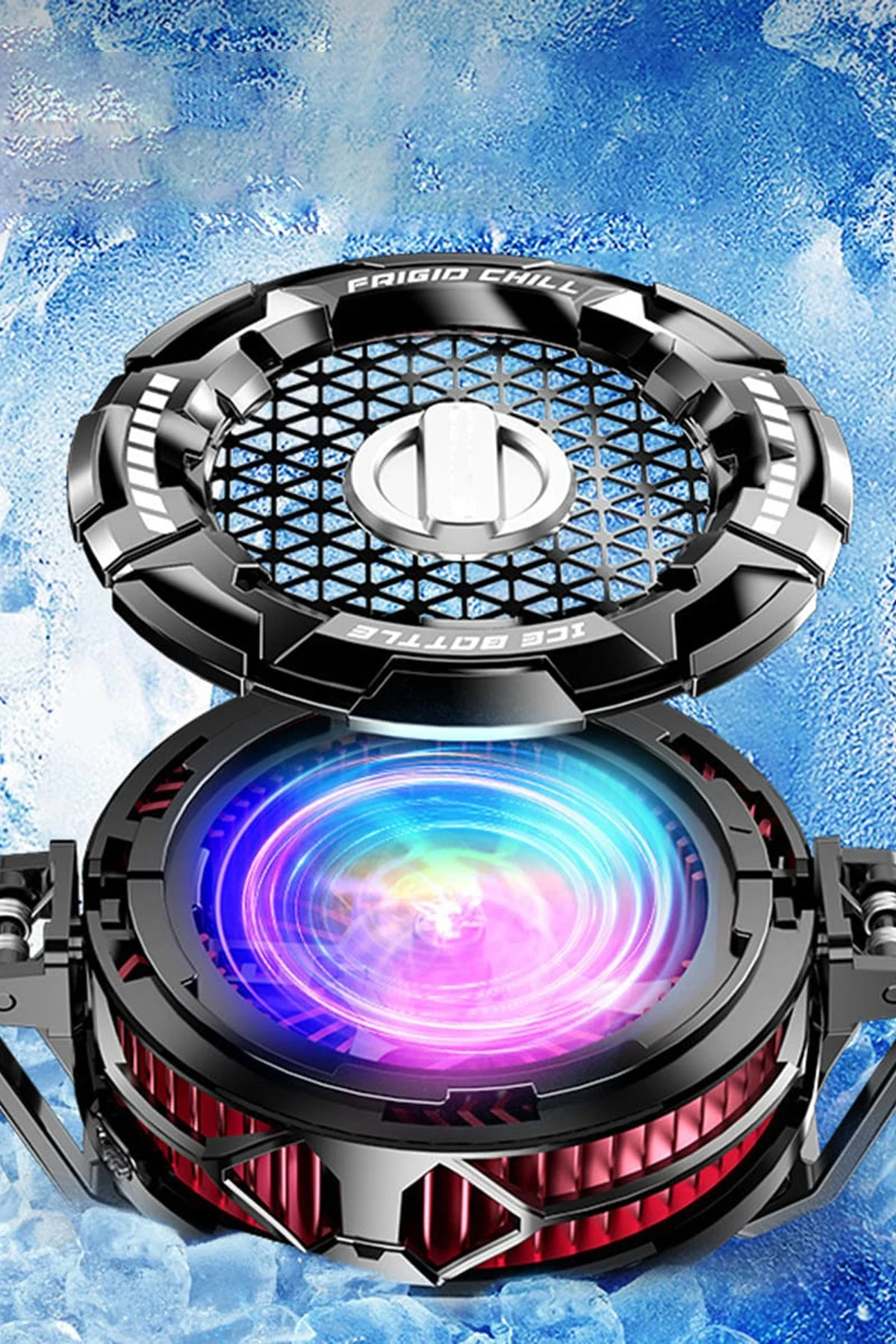 Newface FS02 15W RGB Radyatör Telefon Soğutucu Fan - Siyah | Voltaj