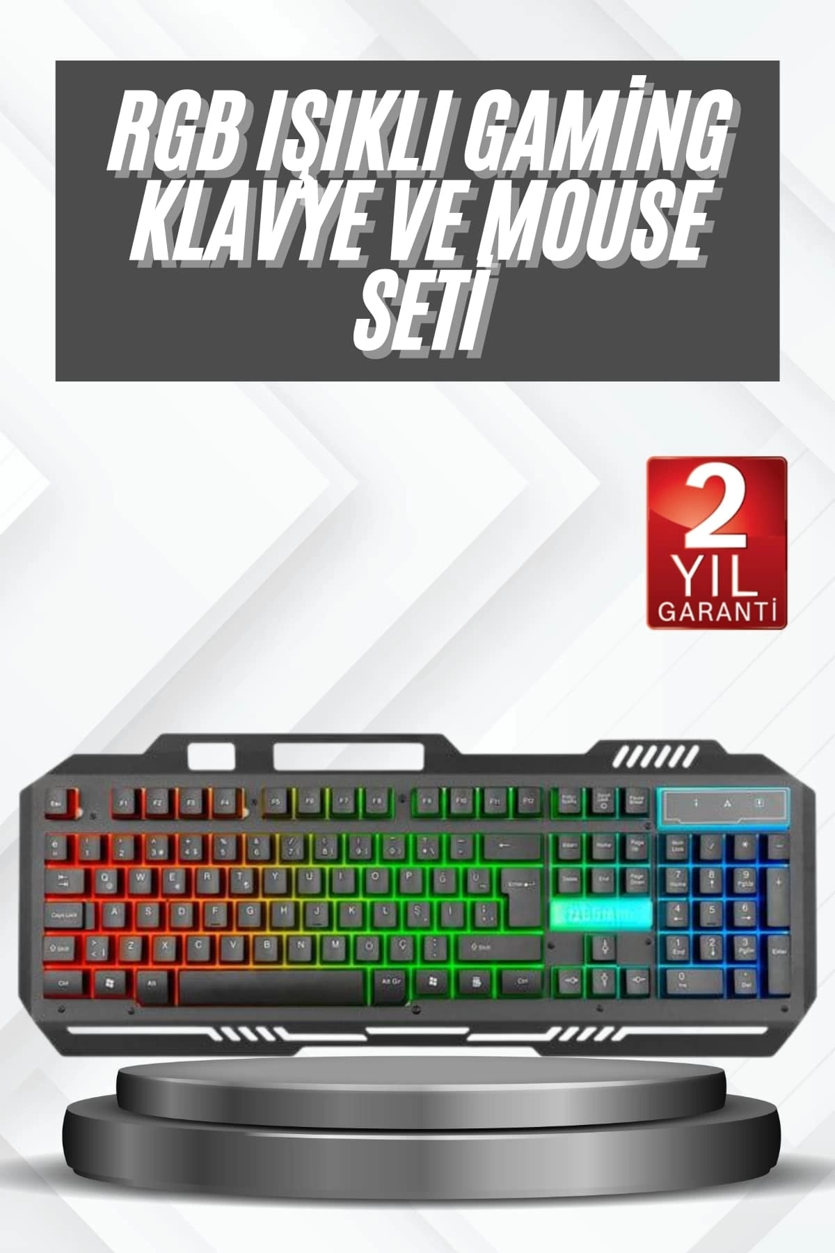 BFS Işıklı Oyuncu Q Klavye Mouse Seti Siyah Gaming Oyuncu Klavye « ZM ...