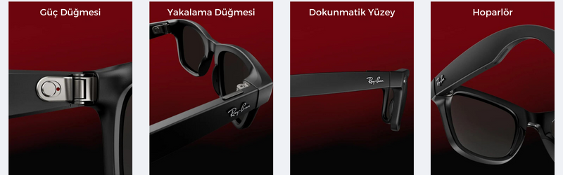 Ray-Ban Meta Headliner Akıllı Gözlük Mat Siyah Şeffaf - ebrarbilgisayar.com