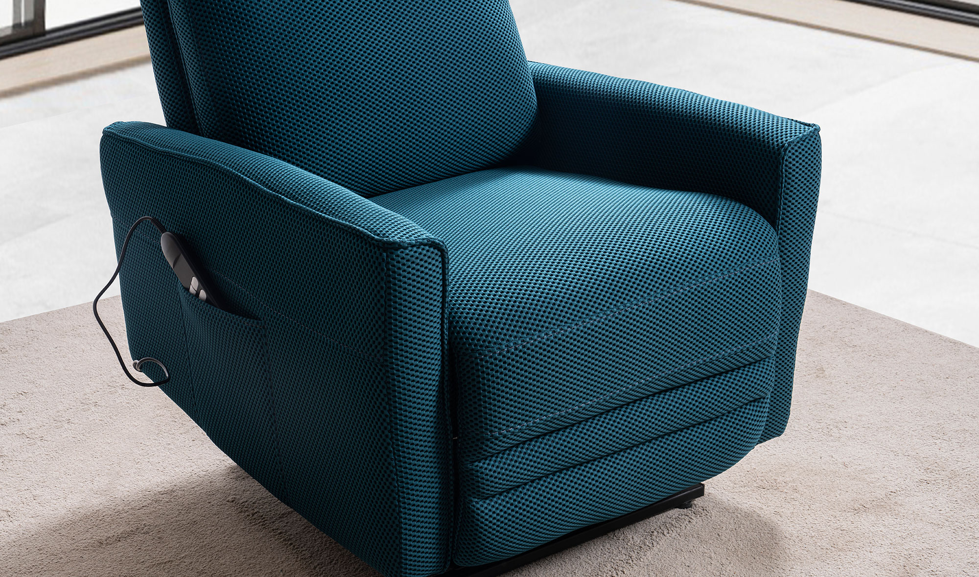 Optima Recliner Tv Koltuğu - Mavi - CaddeYıldız Mobilya