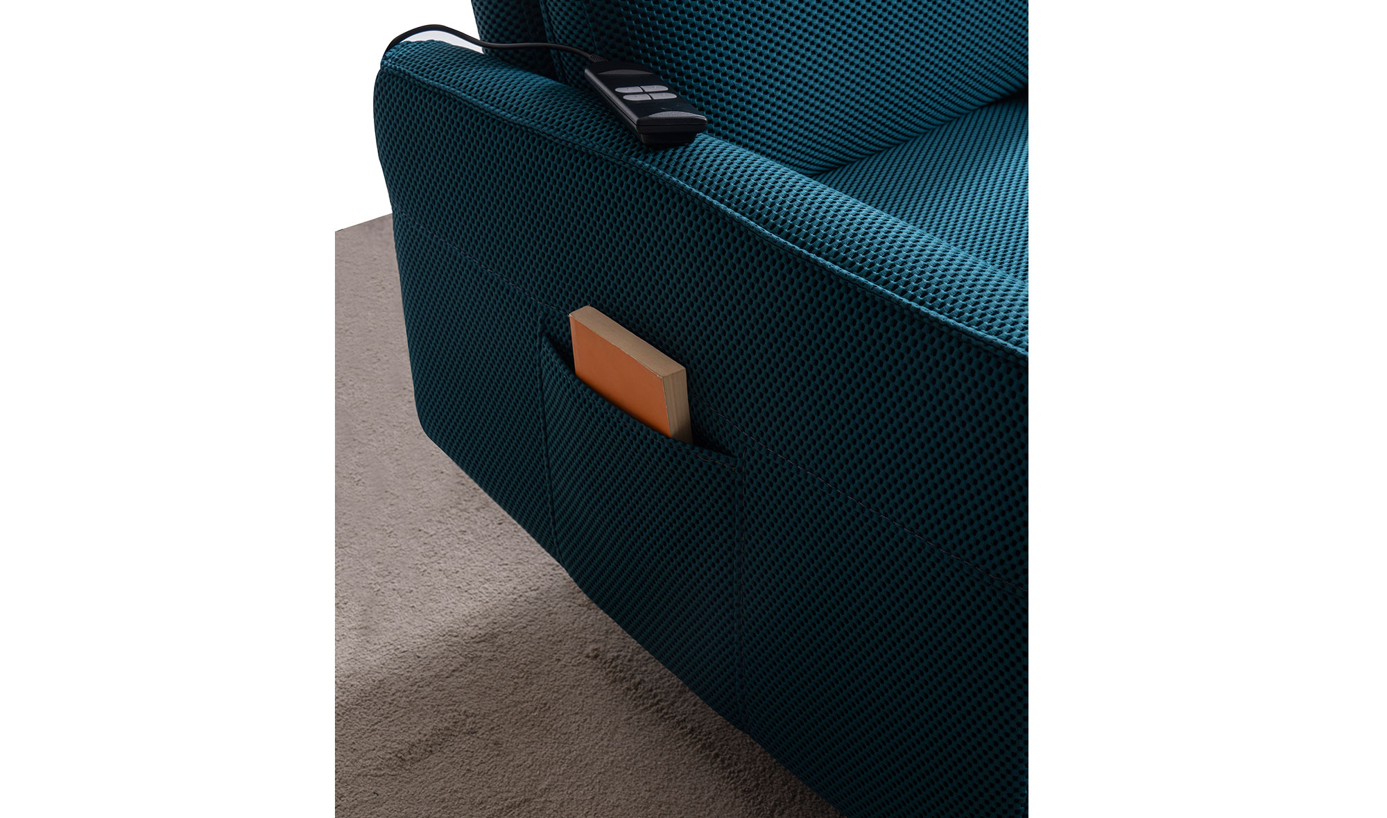 Optima Recliner Tv Koltuğu - Mavi - CaddeYıldız Mobilya