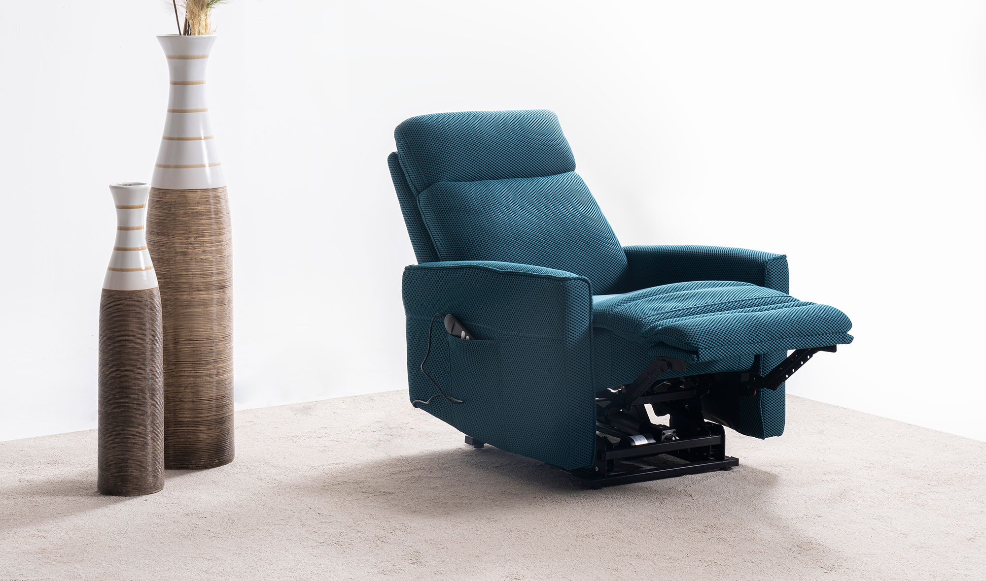 Optima Recliner Tv Koltuğu - Mavi - CaddeYıldız Mobilya