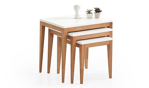 Renkli Zigon Sehpa - CaddeYıldız Mobilya