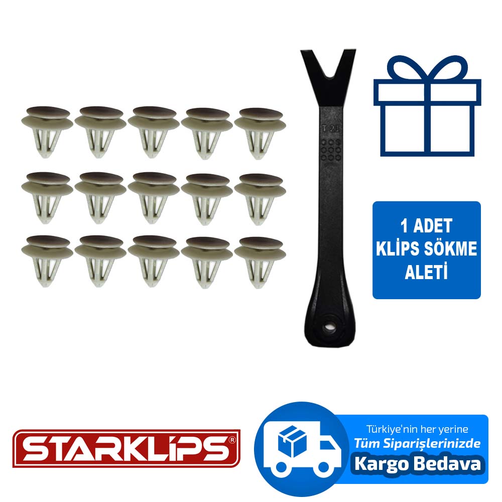 Bagaj Panel Klipsi 0009905792 Mercedes W124 R129 W140 10 Adet ...