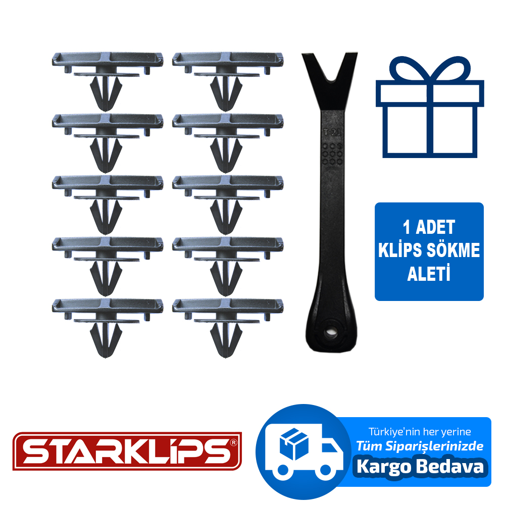 Klips Çamurluk Ford 6036155Aa L Rover Jeep 55156447-Ab 10 Adet ...