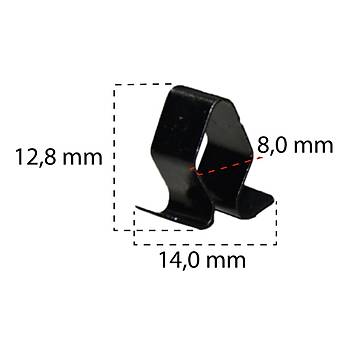 Klips Metal Arka Panel 8X13X14mm 7M3827649 VW Audi A6 10 Adet ...