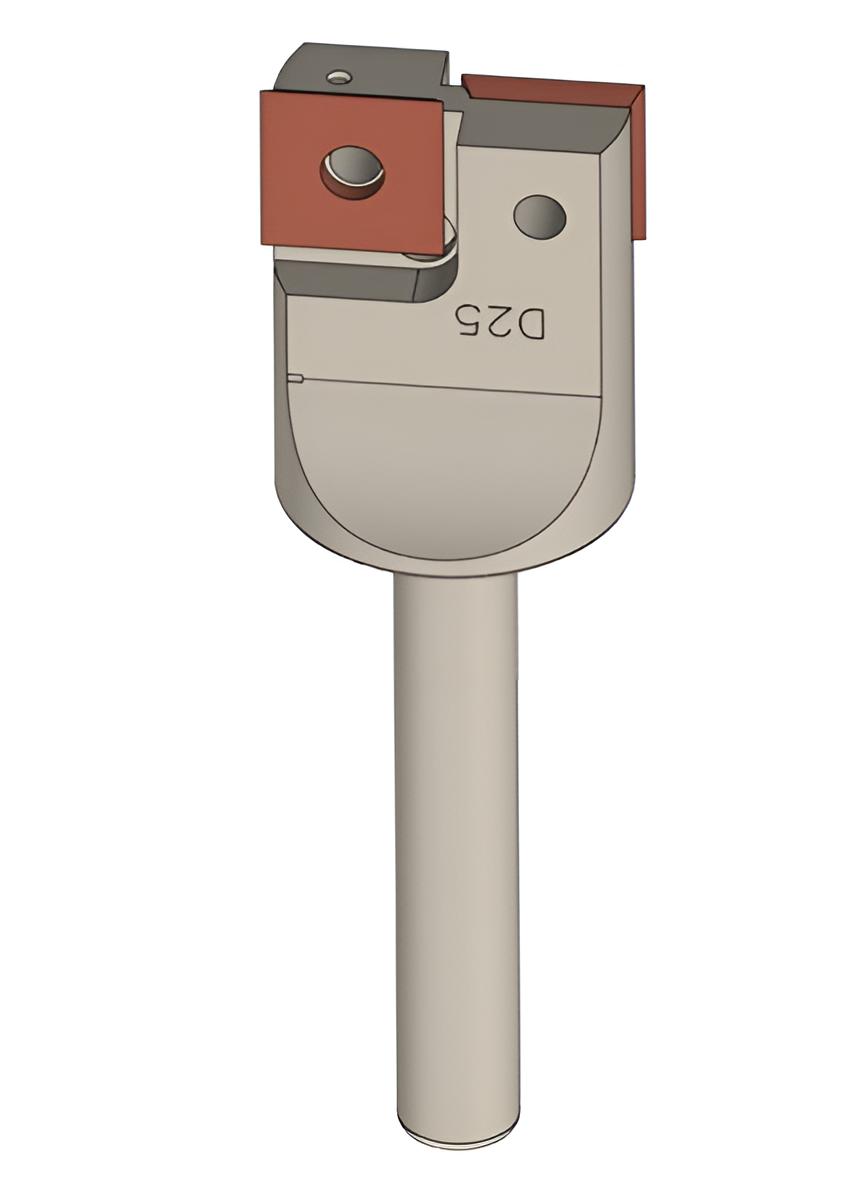 25 mm, d2=8 mm - Freze ucu, Tablo Temizleme Bıçağı, MDF Ahşap frezesi, Z=2